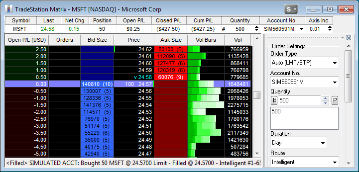 About the Matrix Window